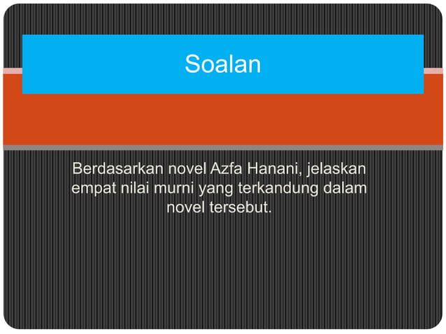 Soalan azfa hanani | PPT