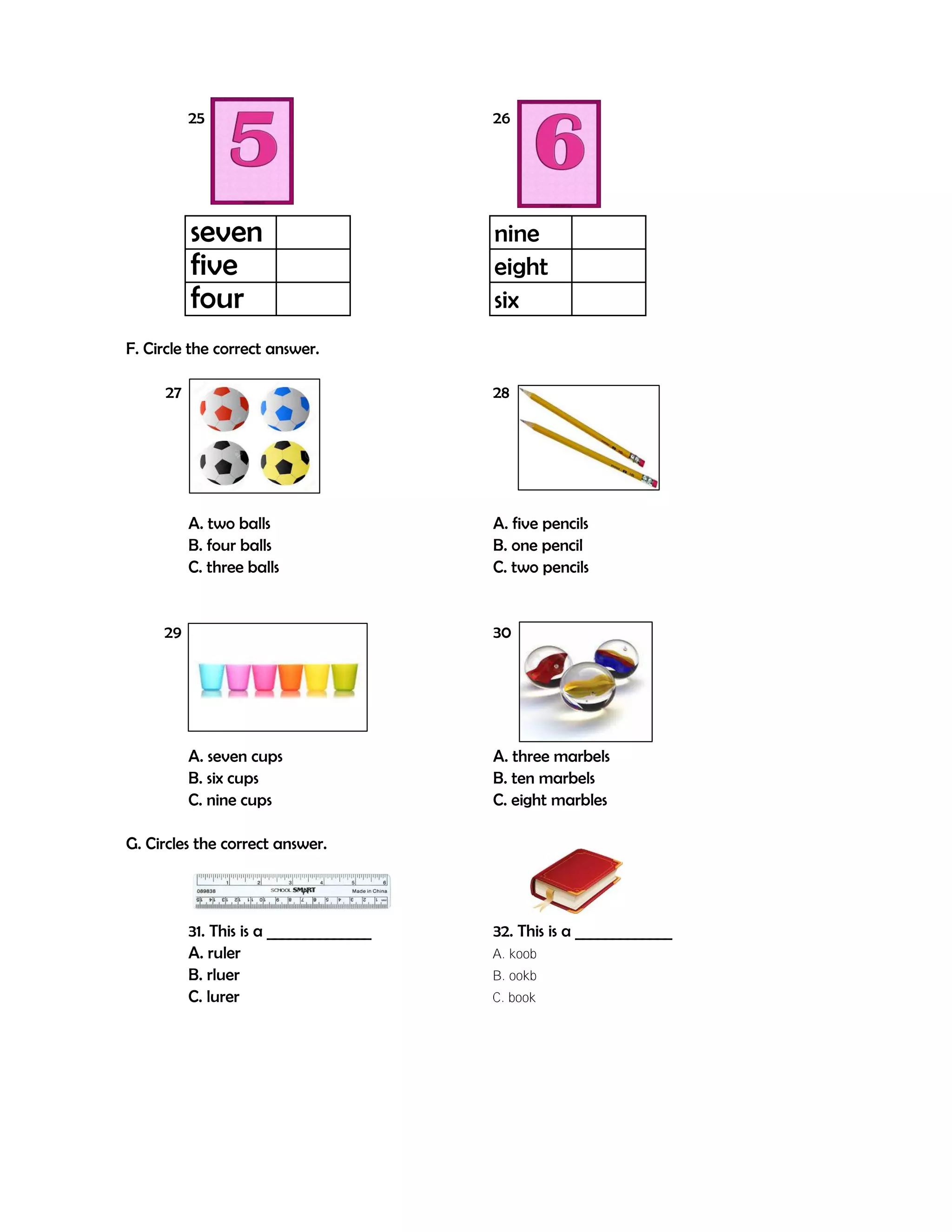 Soalan Bahasa Inggeris Tahun 1 Kertas 1 (cefr) | PDF