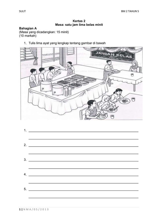 Soalan bm 2 sem 1 2013 | DOCX