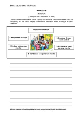 Soalan bm tahun 5 kertas 2 | DOCX