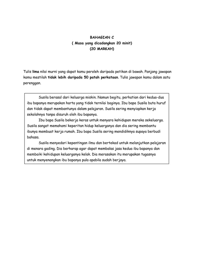 Soalan bm thn 5 pertengahan tahun | DOCX