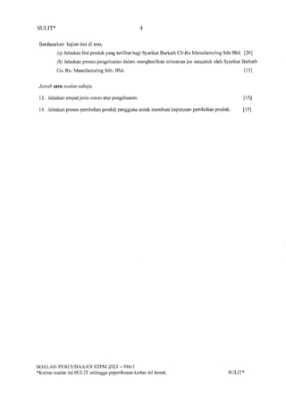 Soalan dan jawapan | PDF