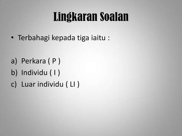 Soalan dan penyoalan | PPTX