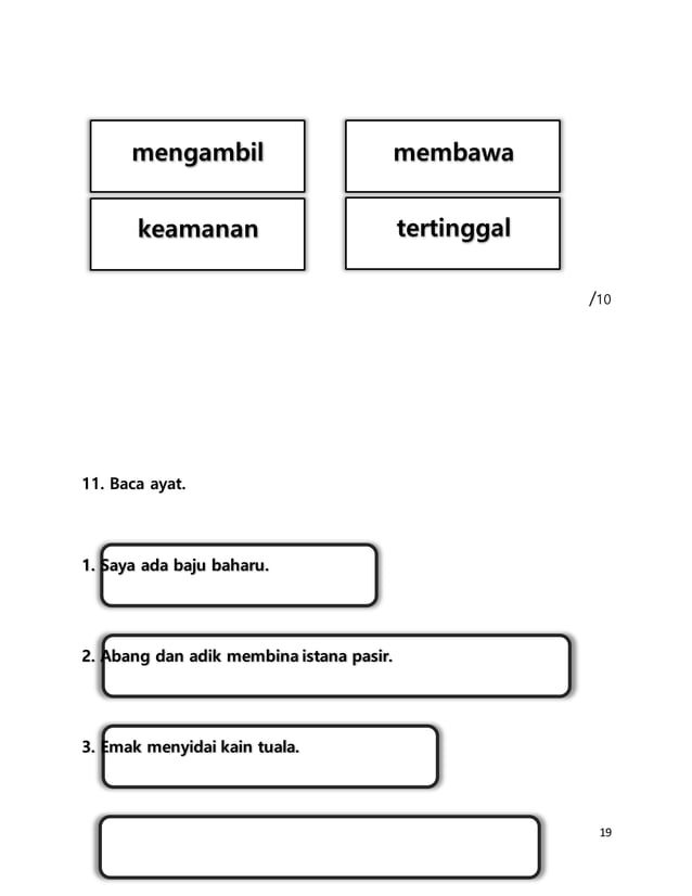 Soalan diagnostik membaca thn 1 2019 | DOCX