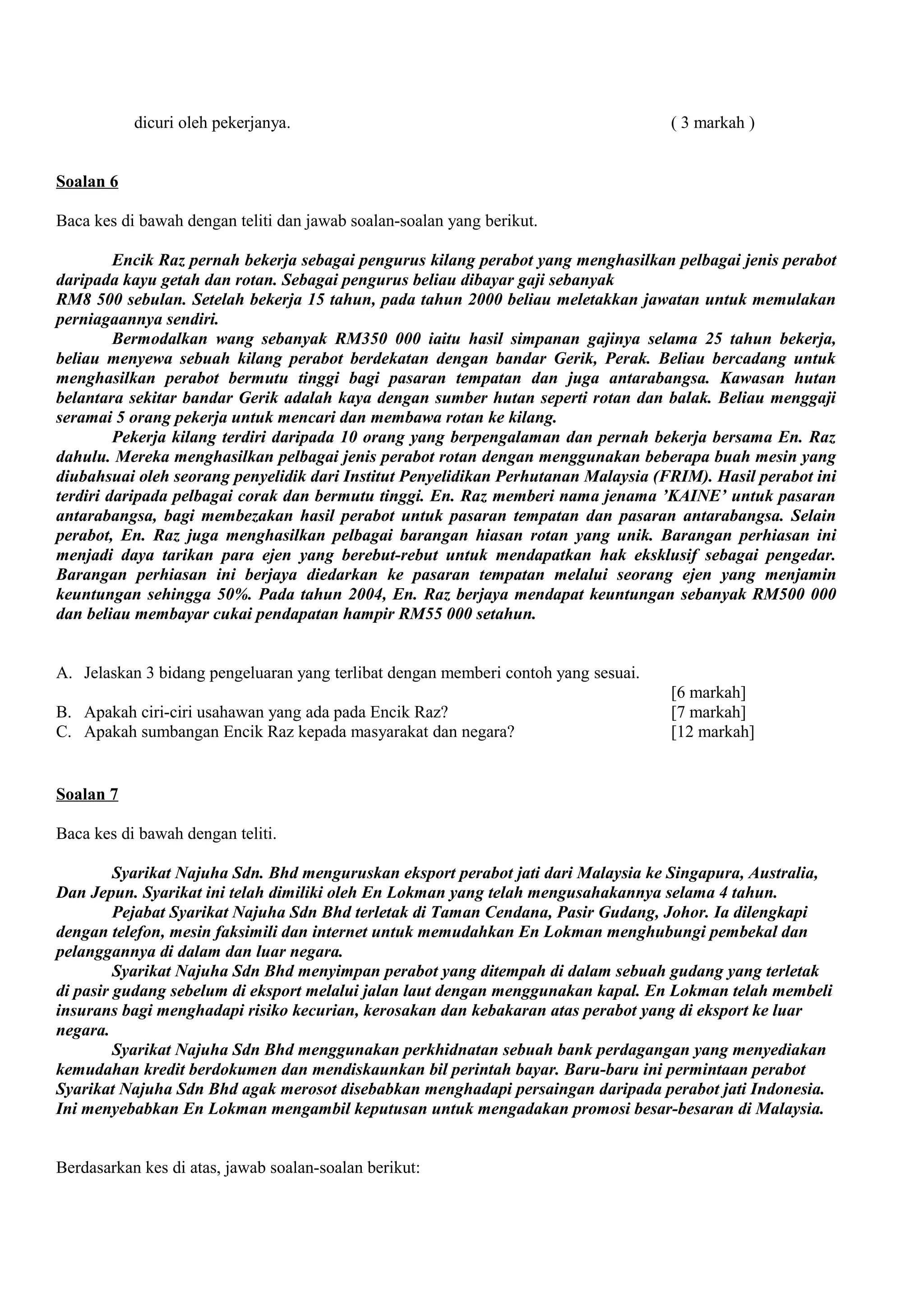 Soalan e esei pd | PDF