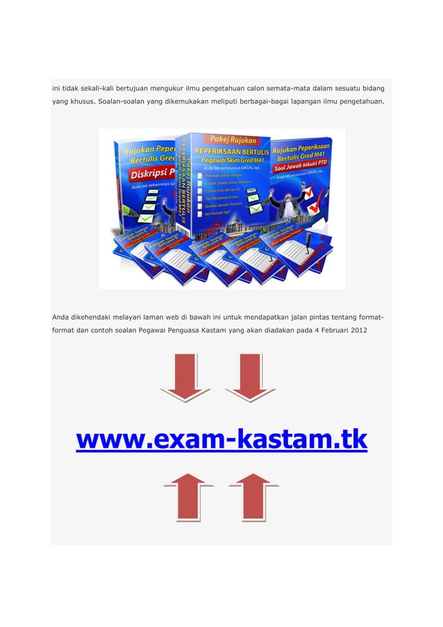 Soalan exam penguasa kastam wk1 1 | PDF