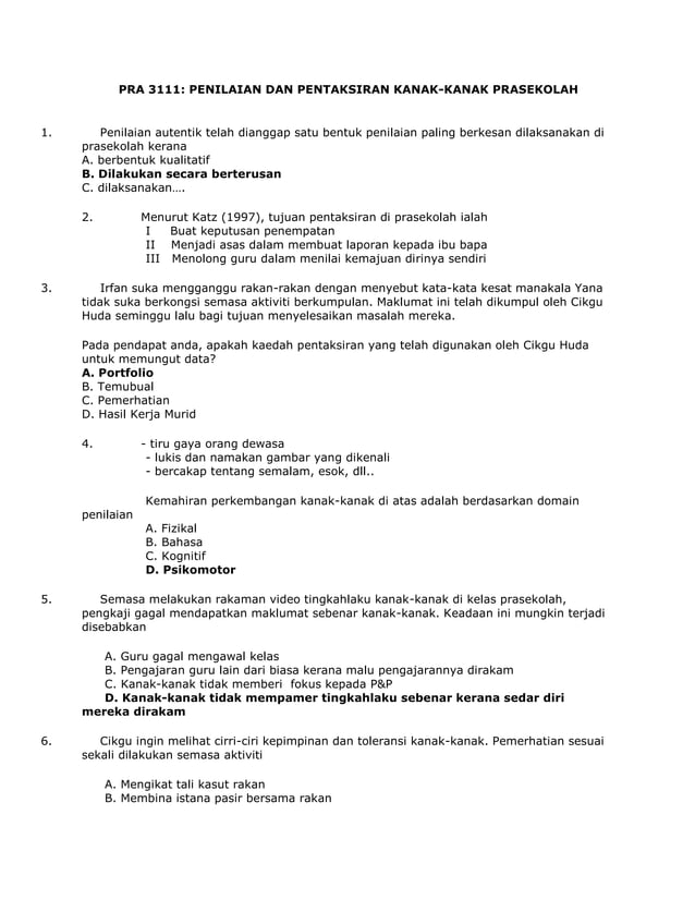 Soalan exam pra3111 | DOCX