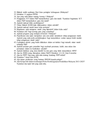 Soalan famous temuduga spp | DOCX