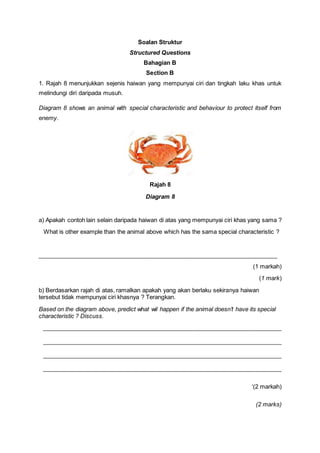 Soalan KBAT SAINS TAHUN 5 | DOCX