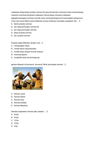Soal animasi | DOCX