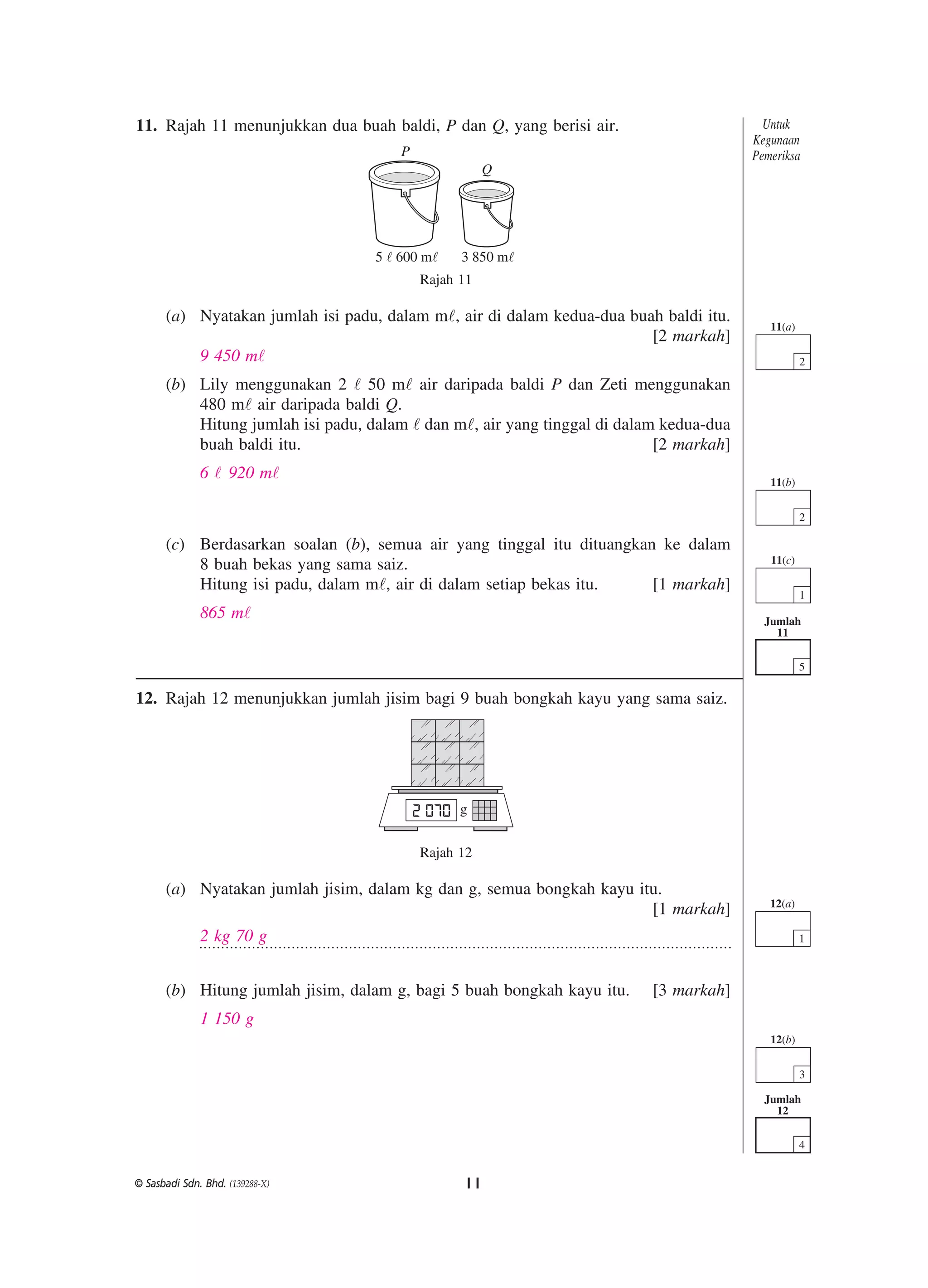 MATEMATIK TAHUN 4 - SOALAN + JAWAPAN | PDF
