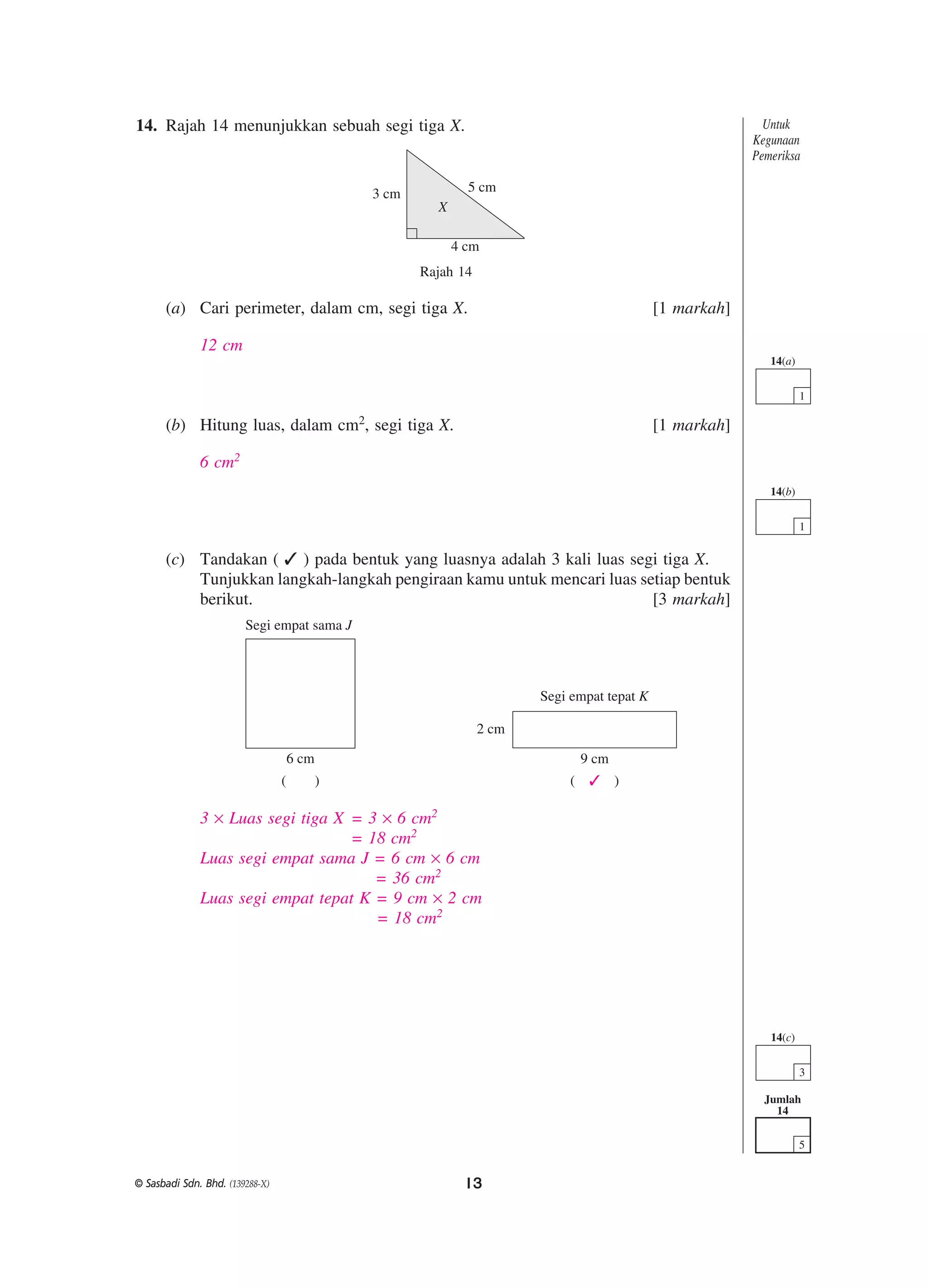 MATEMATIK TAHUN 4 - SOALAN + JAWAPAN | PDF