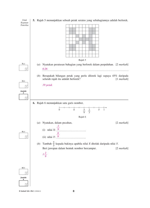 MATEMATIK TAHUN 4 - SOALAN + JAWAPAN | PDF