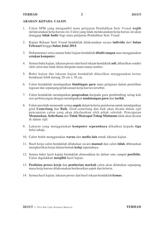Soalan krsv 2611 3 spm2014 | PDF
