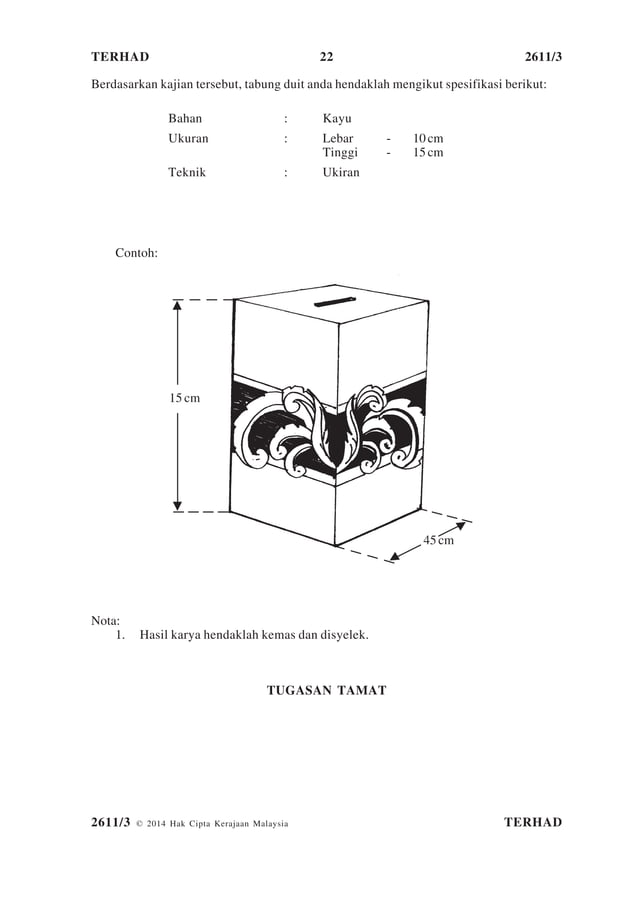 Soalan krsv 2611 3 spm2014 | PDF