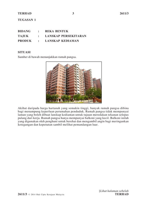 Soalan krsv 2611 3 spm2014 | PDF