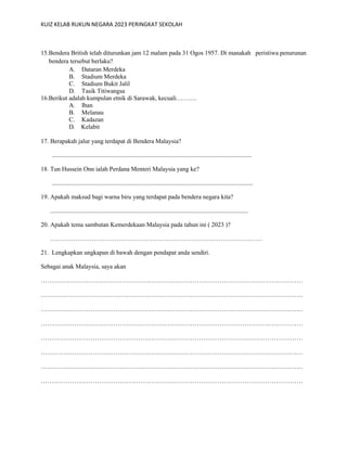 SOALAN KUIZ KEMERDEKAAN 2013.doc