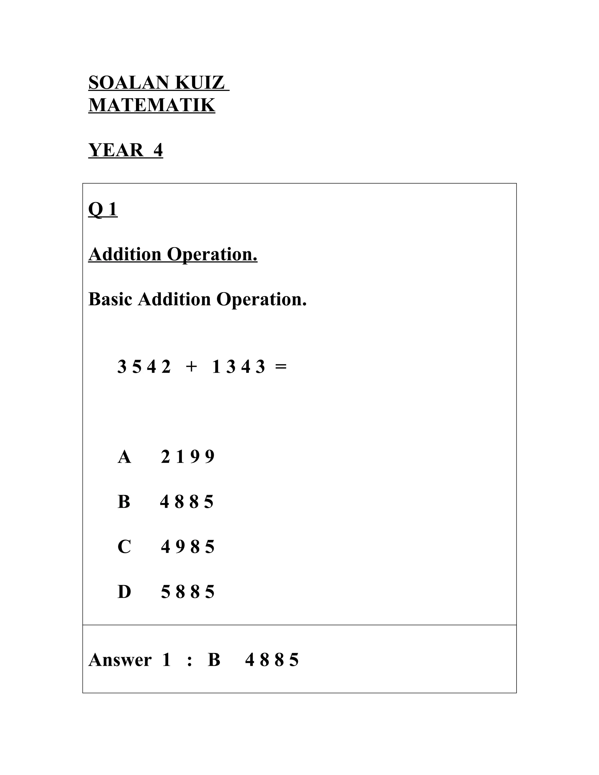 Soalan kuiz ( pertandingan ) | PDF