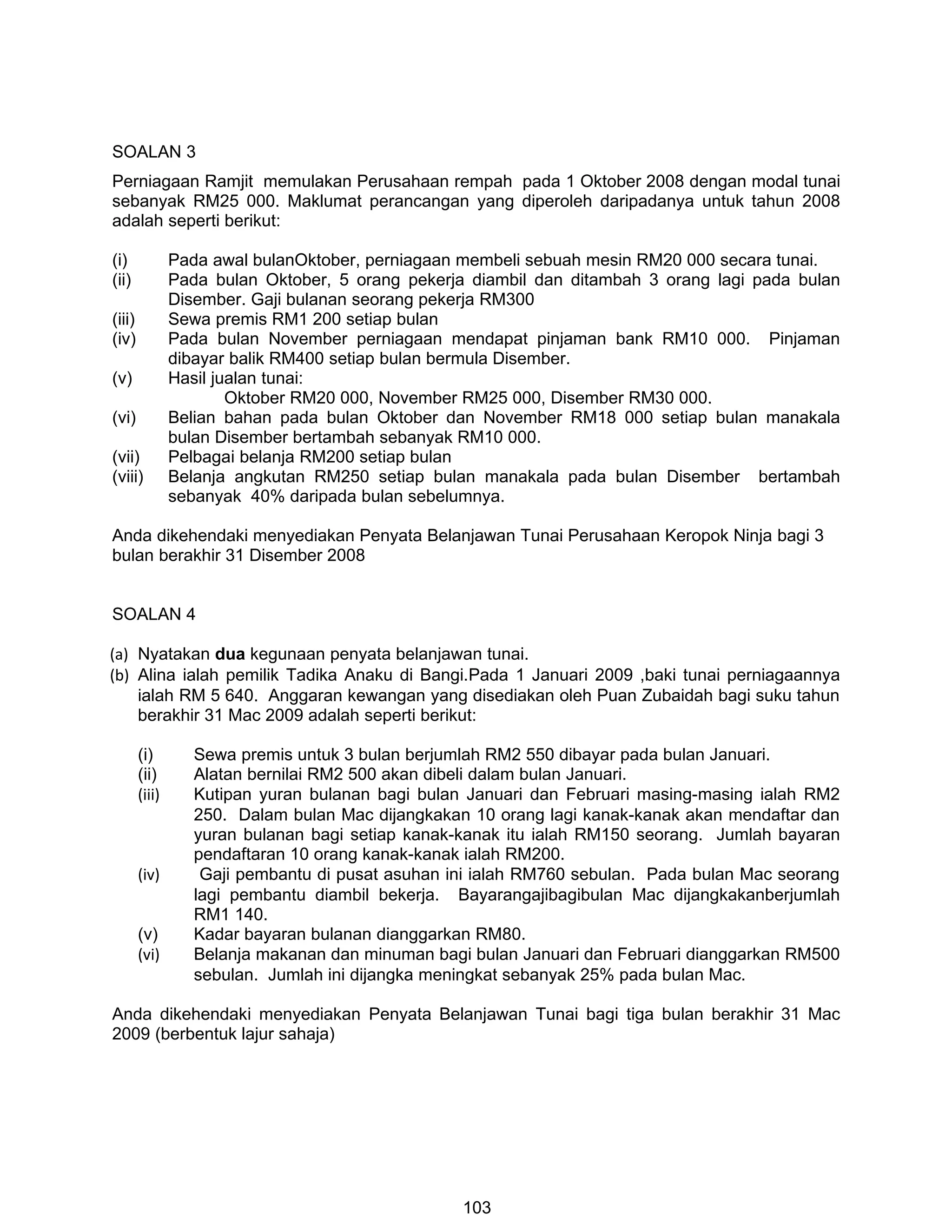 Soalan latihan bwt | PDF