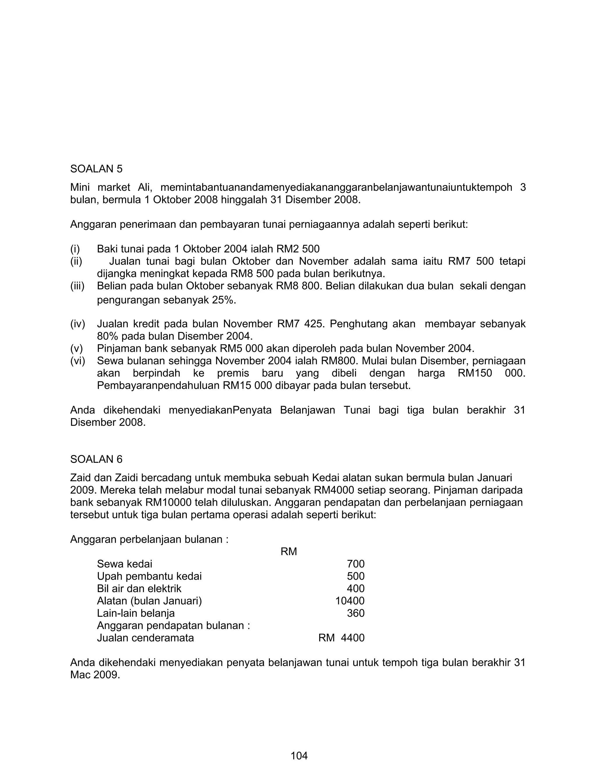 Soalan latihan bwt | PDF | Free Download