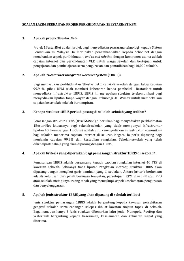 Soalan lazim | PDF