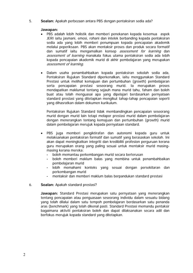 Soalan lazim tentang_pbs | PDF