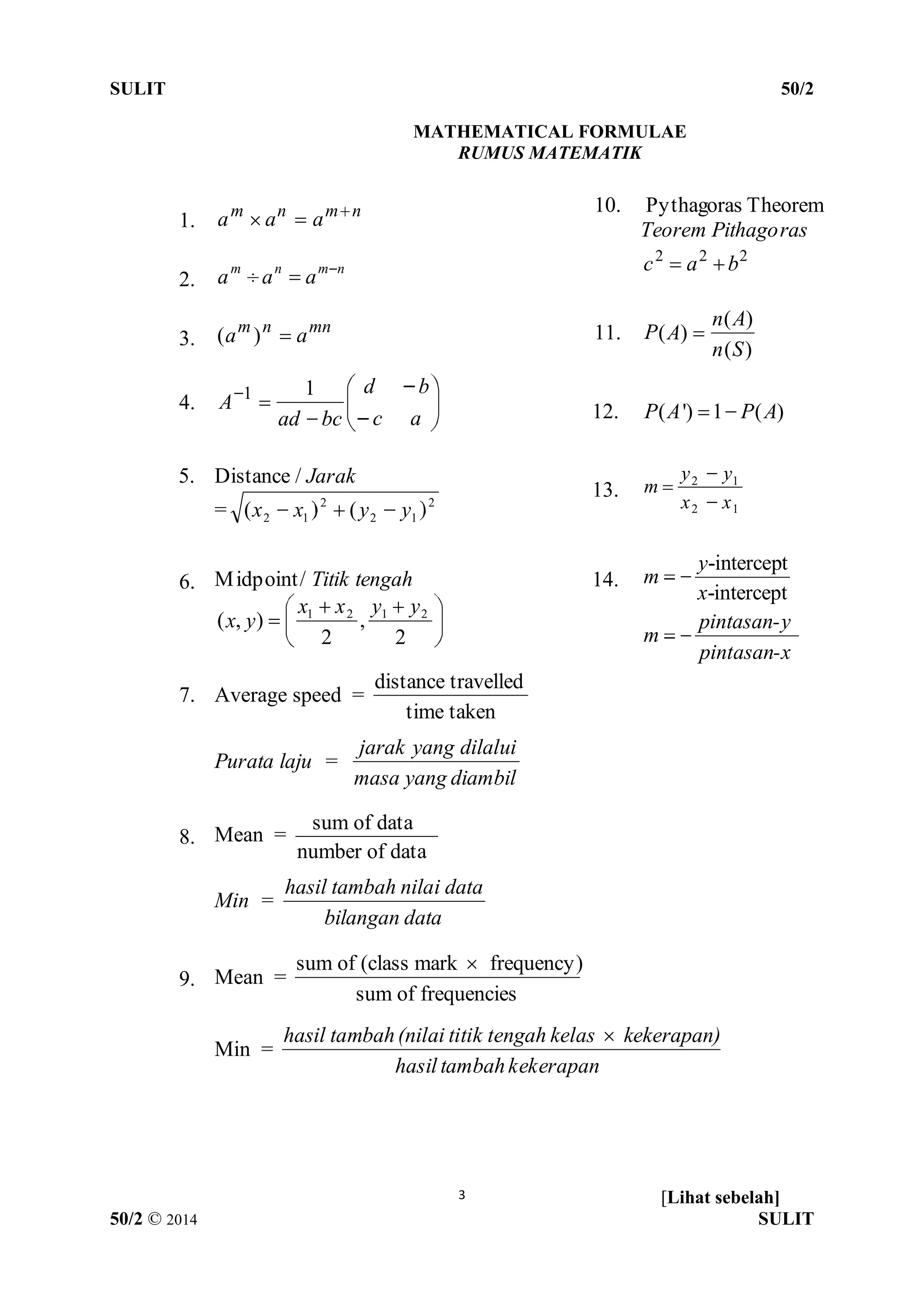 Soalan math f3 | PDF