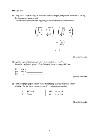 soalan math form 1 ujian bln 9.docx