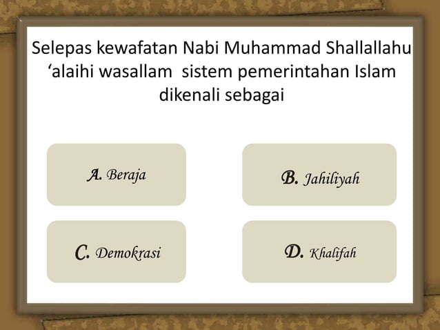 Soalan objektif tarikh | PPTX