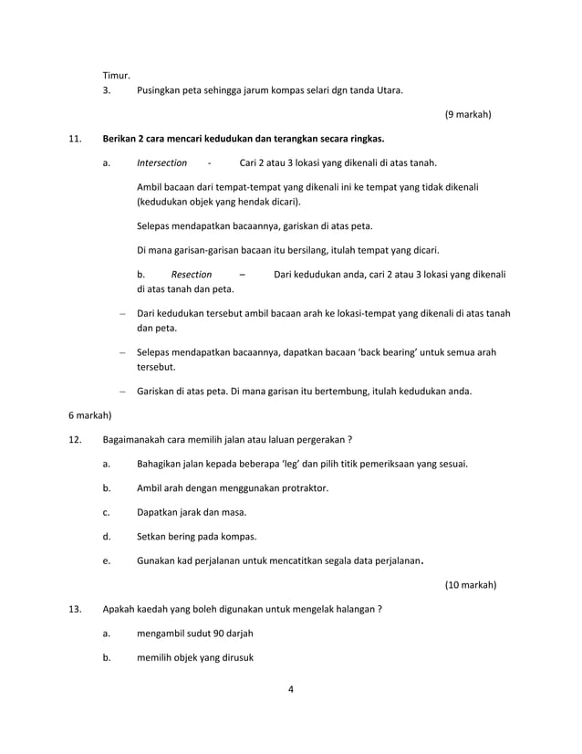 Soalan orienteering | DOC