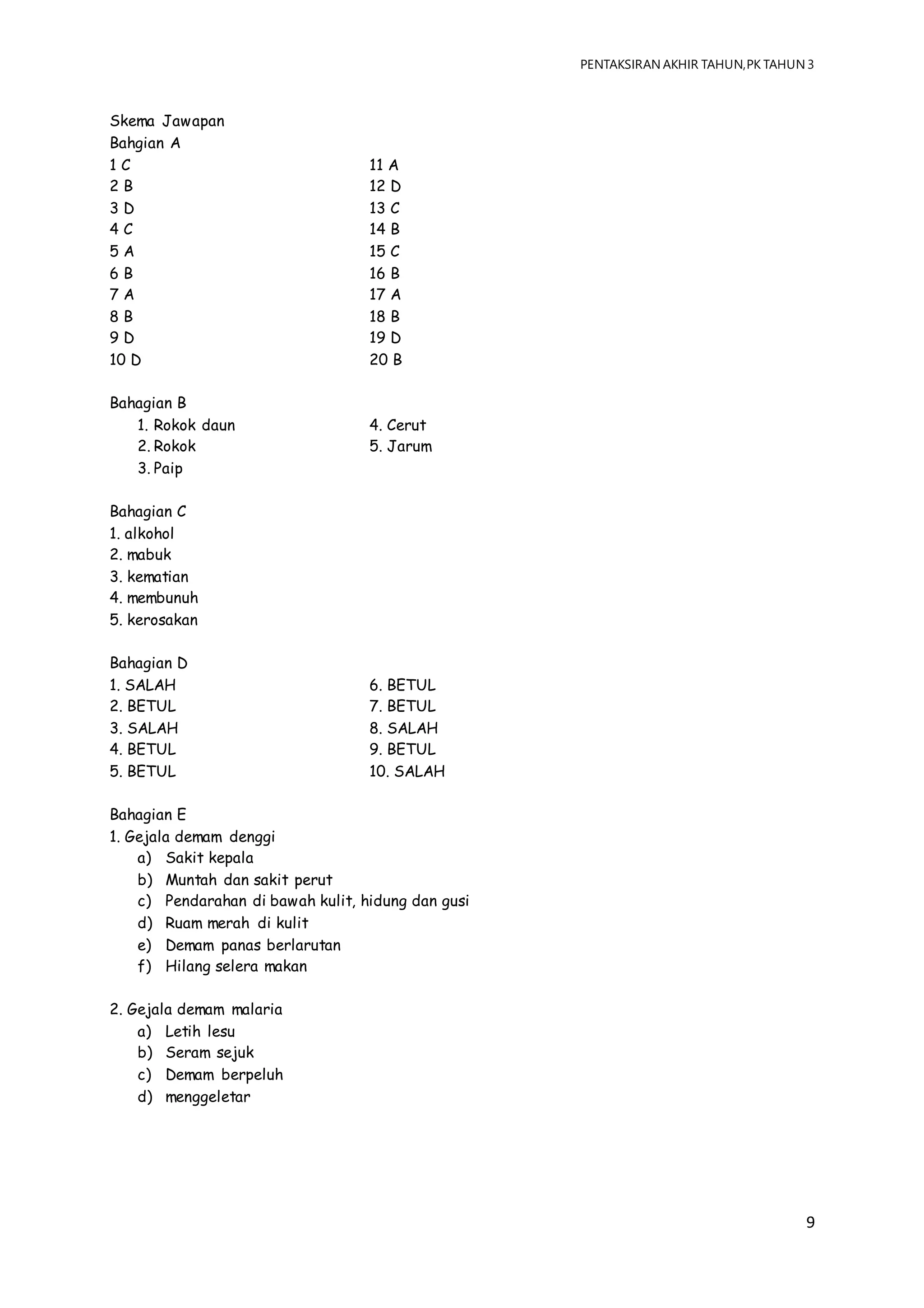 Soalan pat pk tahun 3 | DOCX