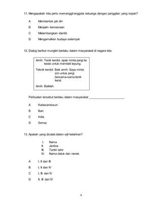 Soalan peperiksaan pertengahan tahun sejarah tahun 4 2019 docx | DOCX