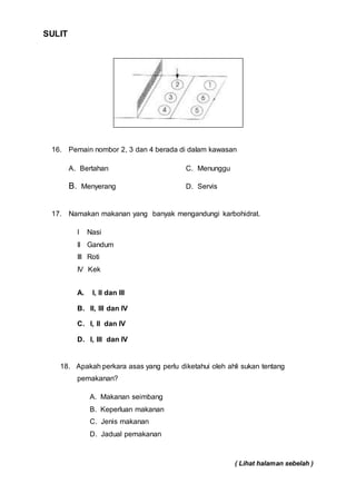 Soalan periksa | DOCX