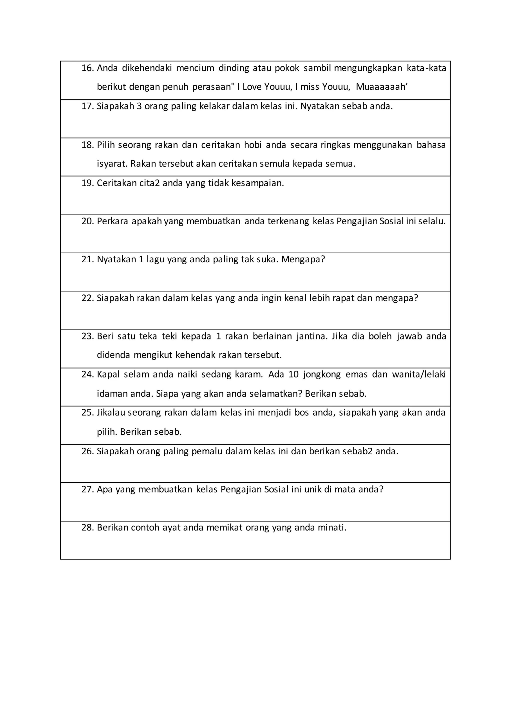 Soalan permainan kotak beracun | DOCX