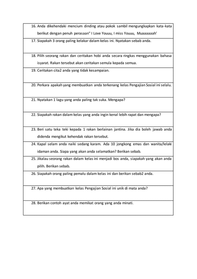 Soalan permainan kotak beracun | DOCX