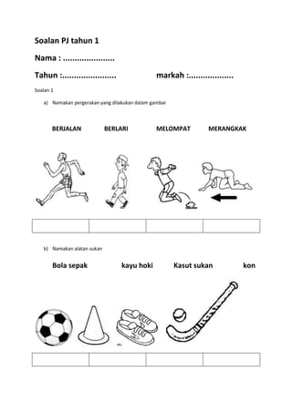 Soalan Sains pertengahan tahun tahun1 | PDF