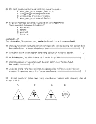 Soalan pertengahan tahun pjpk tahun 4 | DOC