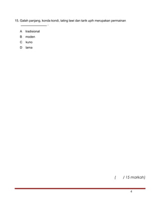 Soalan pj pat thn 5 | PDF