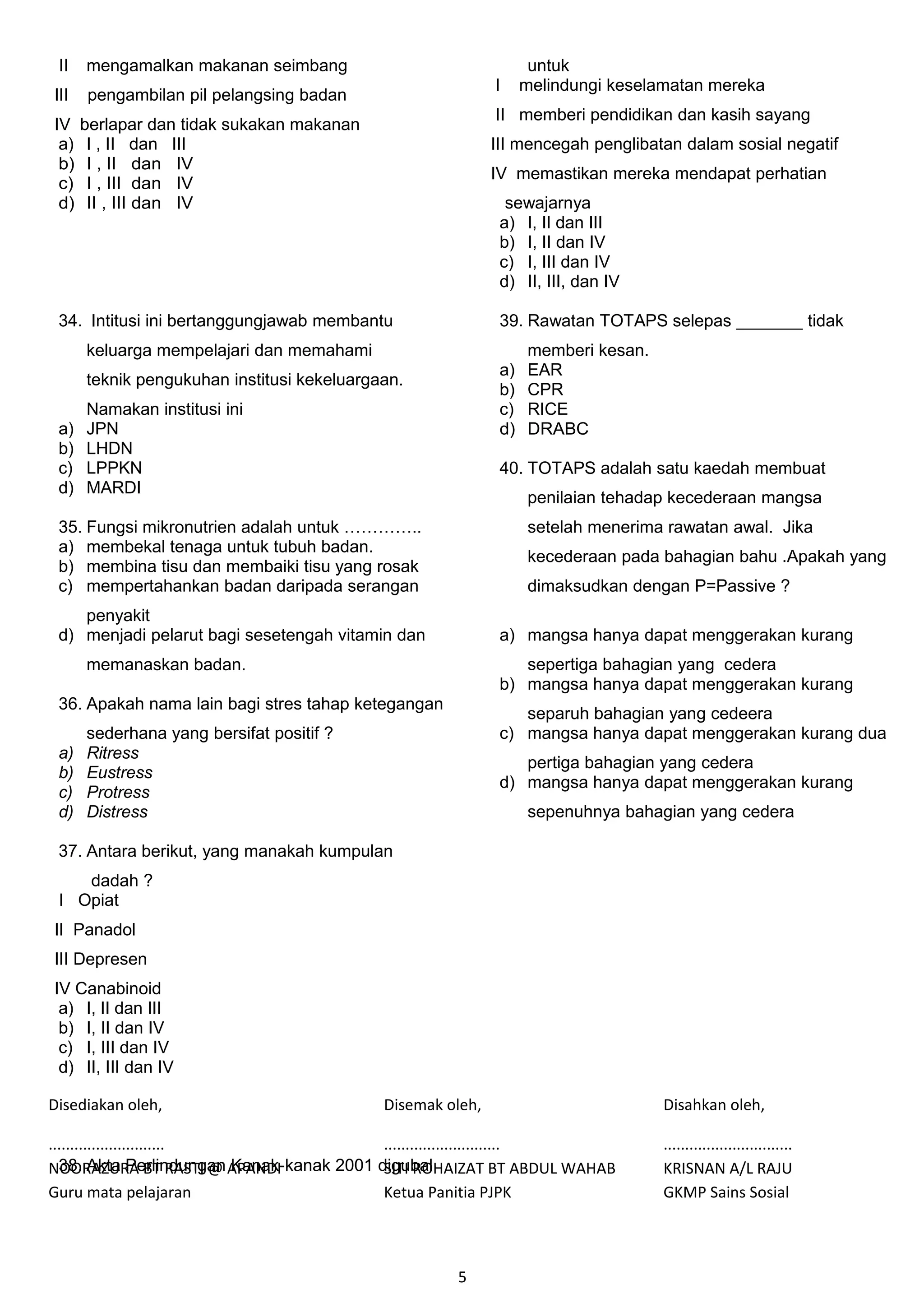 Soalan pjpk latest | DOC