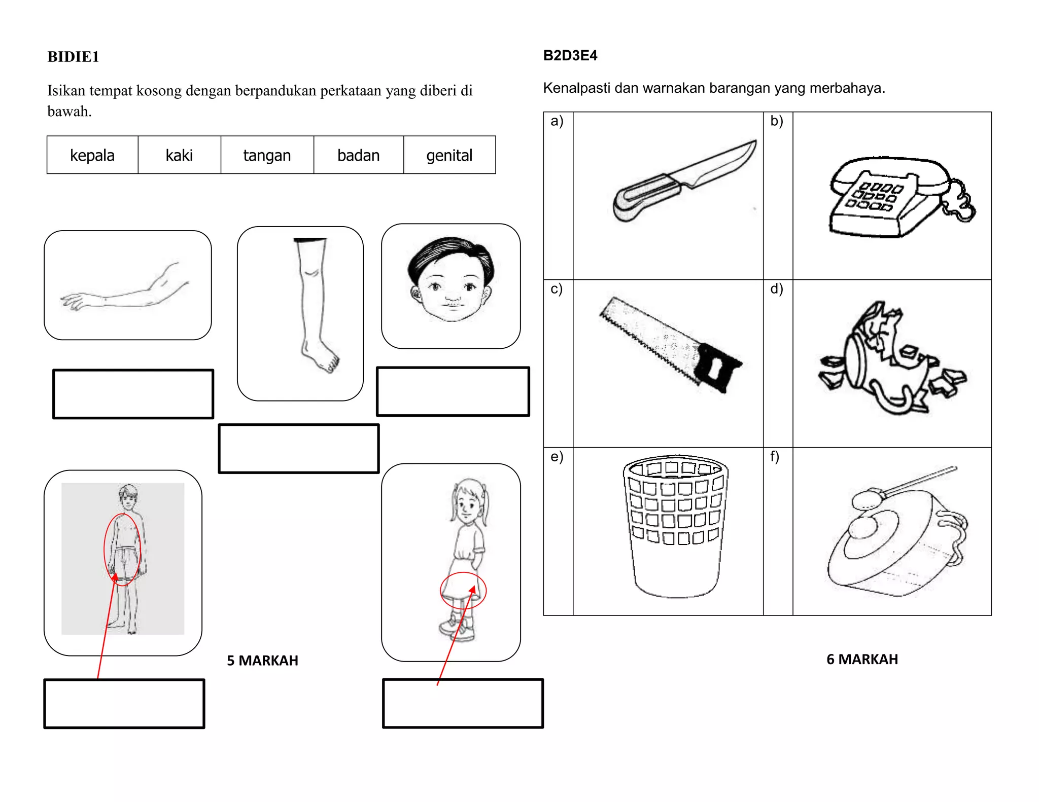 Soalan pjpk tahun 1 setengah tahun 2014 | PPT