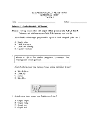 Soalan pksr2 kh thn 5 | DOCX