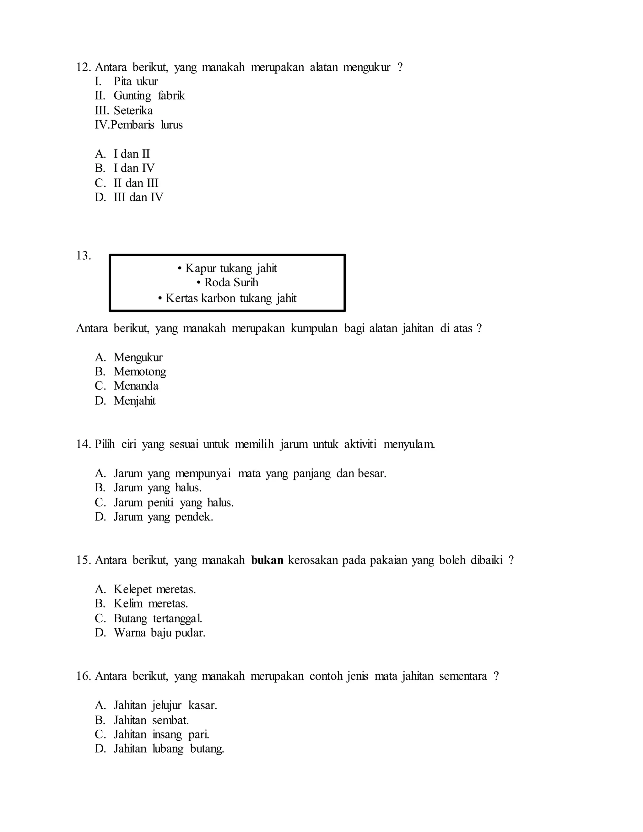 Soalan pksr2 rbt thn 4 | DOCX