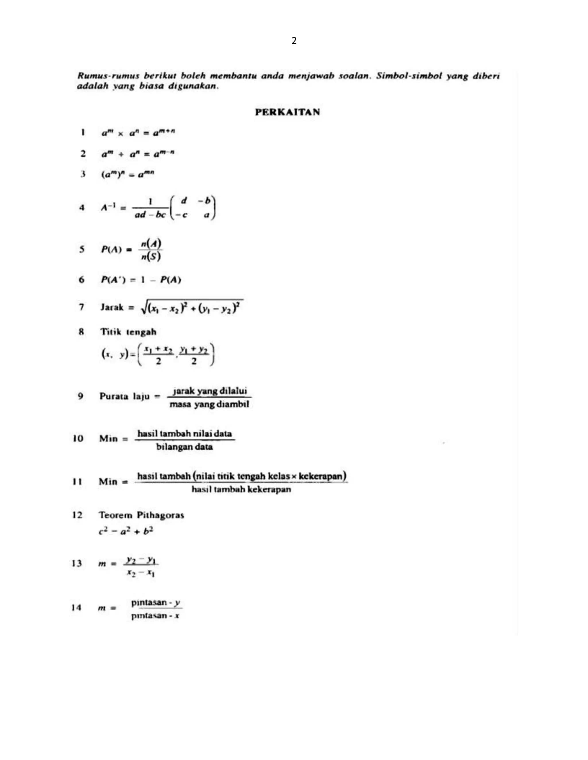 Soalan matematik tingkatan 4 ppt 2019 | DOCX