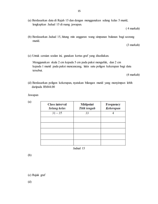 Soalan matematik tingkatan 4 ppt 2019 | DOCX