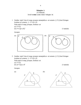 Soalan matematik tingkatan 4 ppt 2019 | DOCX