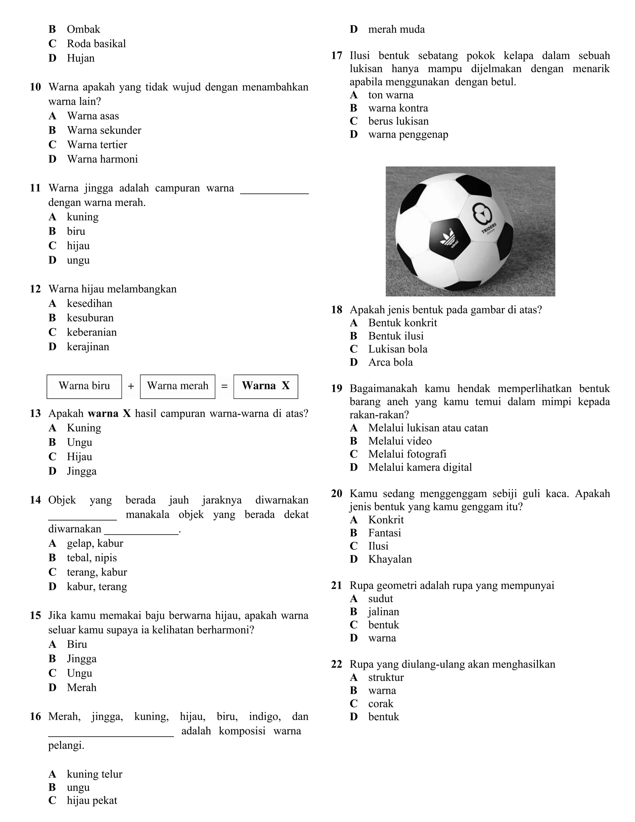 Pendidikan seni tingkatan 1 | DOC