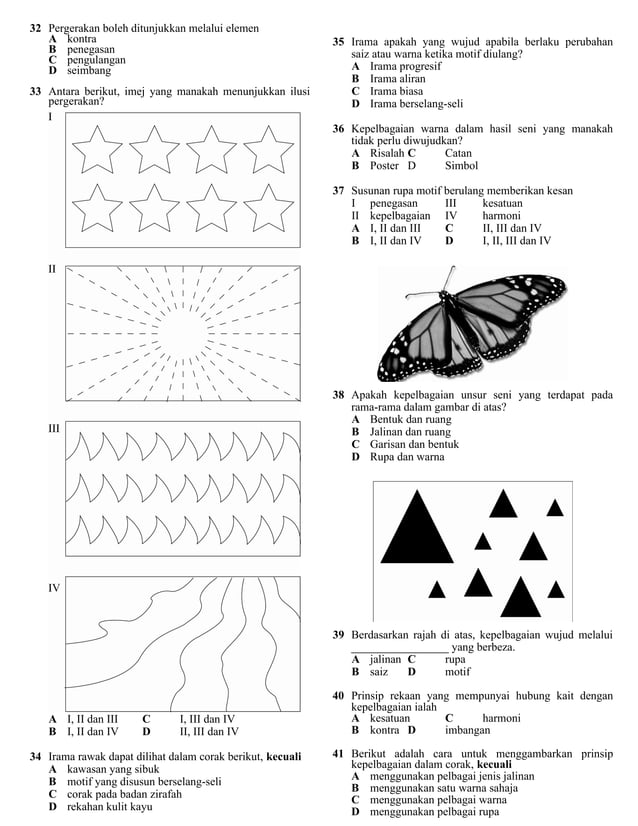 Pendidikan seni tingkatan 1