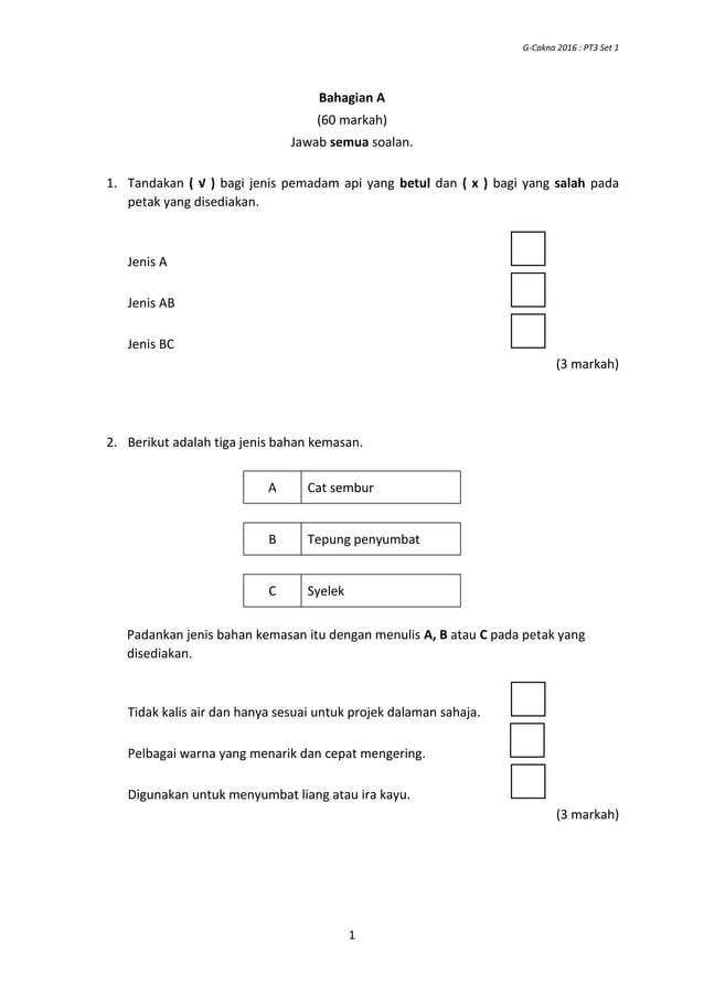 Soalan pt3 set1 | PDF
