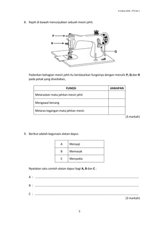 Soalan pt3 set1 | PDF