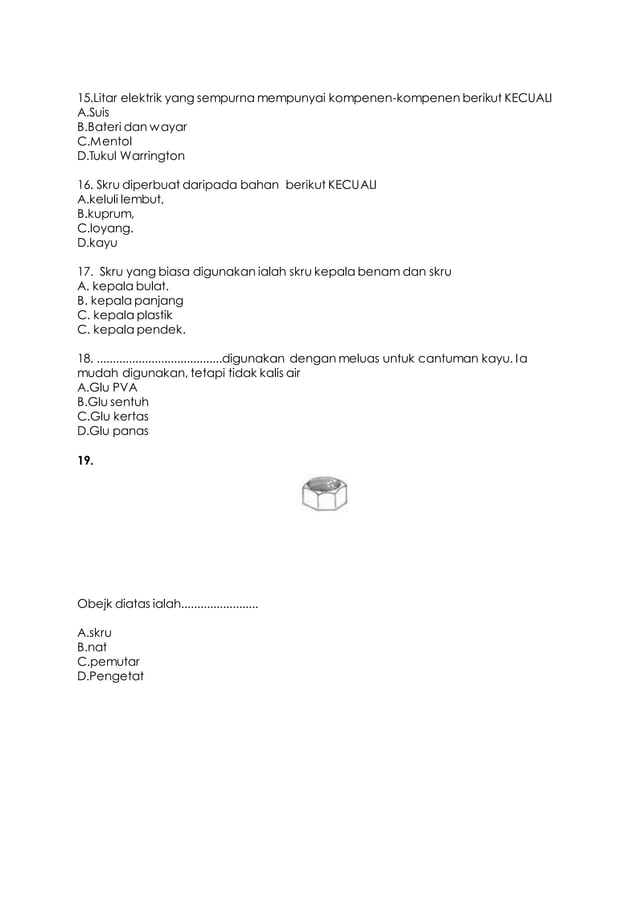 Soalan rbt tahun 4 akhir tahun | PDF